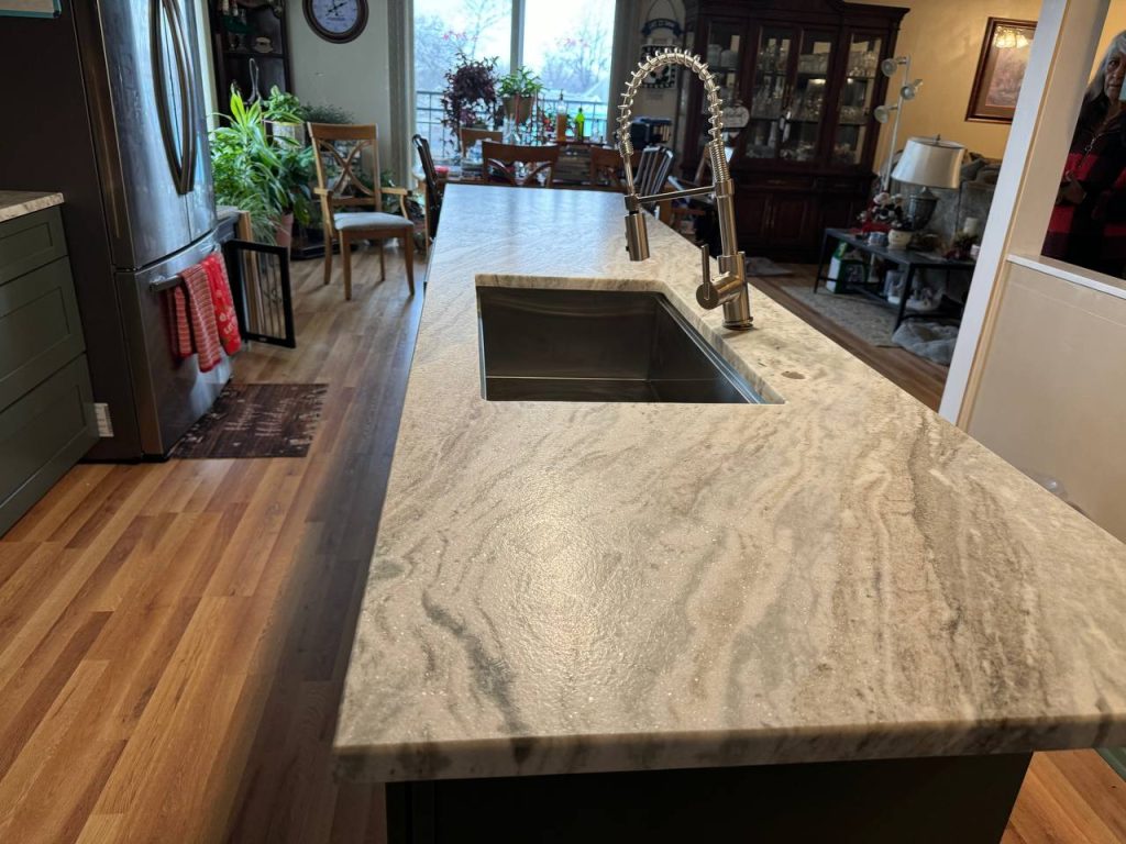 Granite Depot of Indianapolis - Brown Fantasy Leather Finish - 12/28/2023